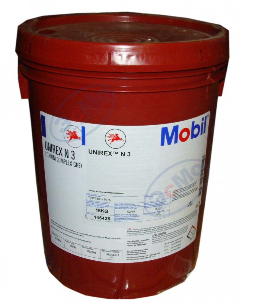 Смазка высокотемпературная Mobil Unirex N3 16 кг в магазине Эсмо ...